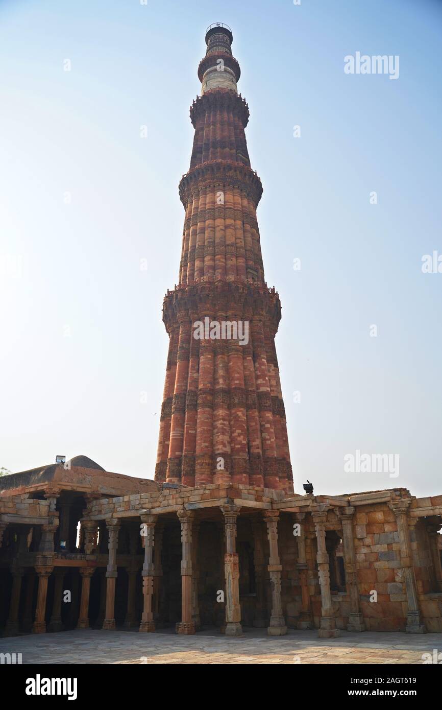 The Qutb Minar, also spelled as Qutub Minar or Qutub Minar, is a ...