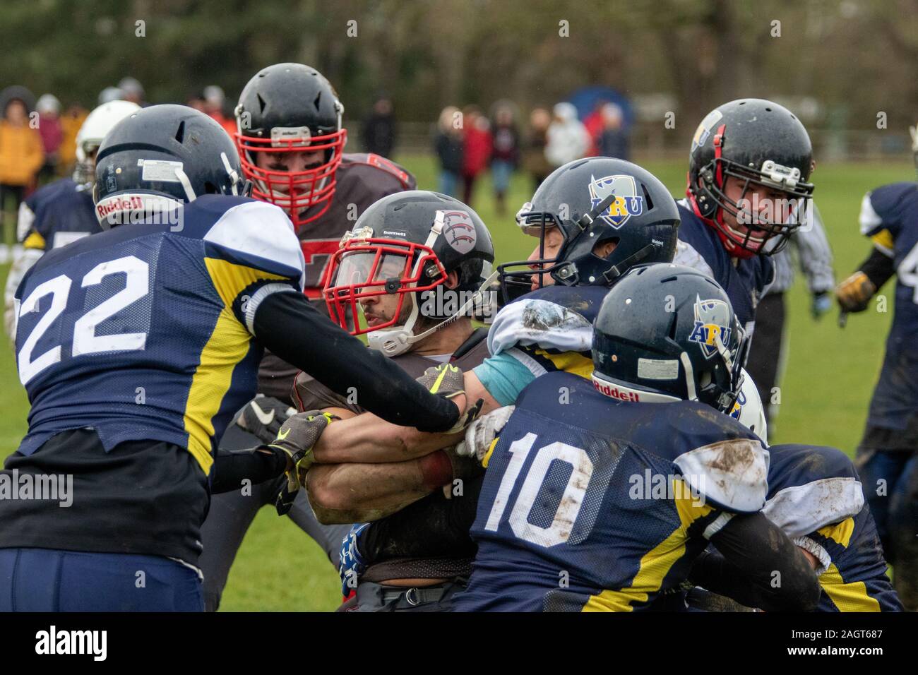 British uni american football Anglia Ruskin Rhinos at Essex Blades ...
