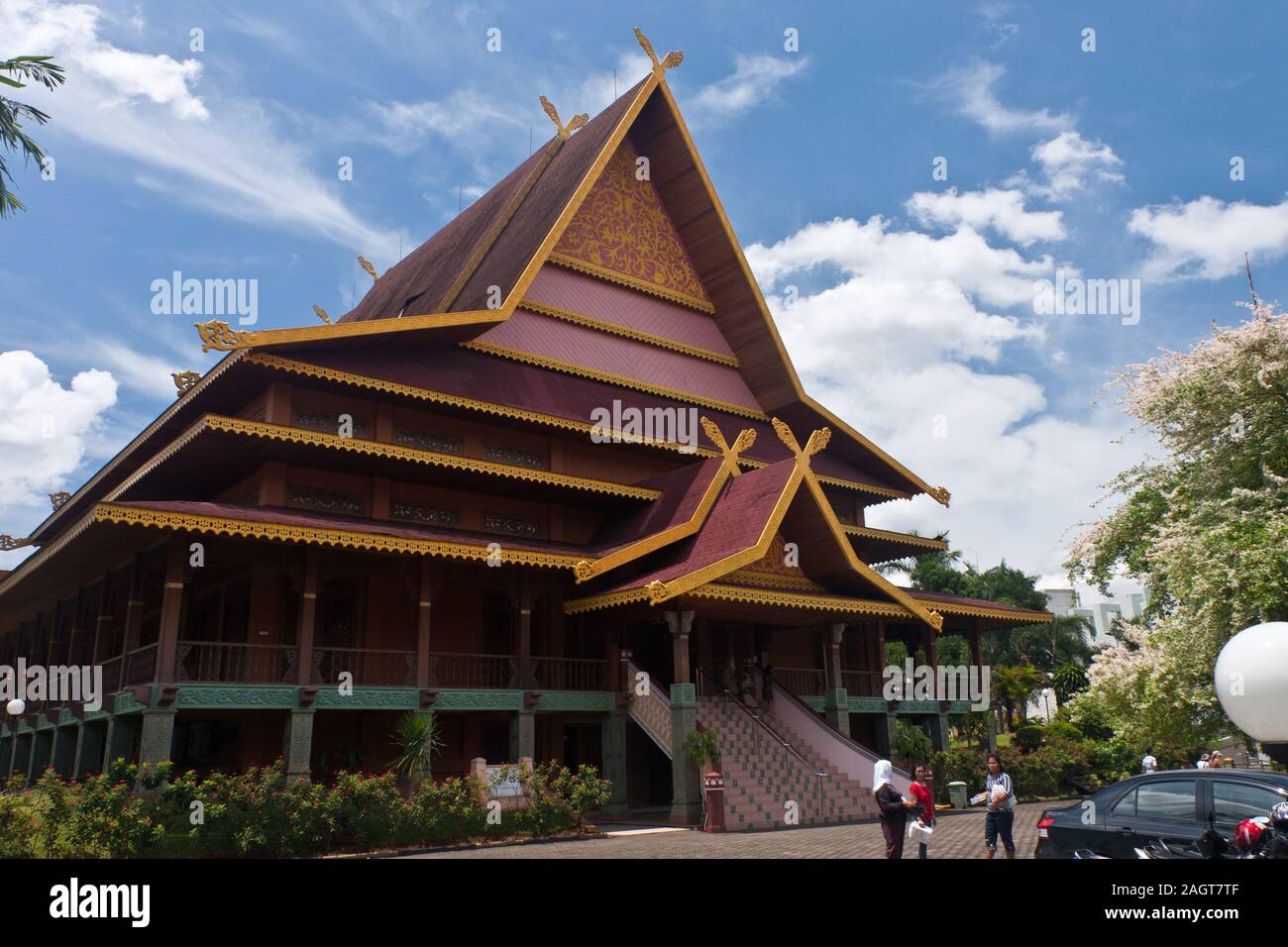 Riau Pavilion in the "Beautiful Indonesia" Miniature Park, Jakarta ...