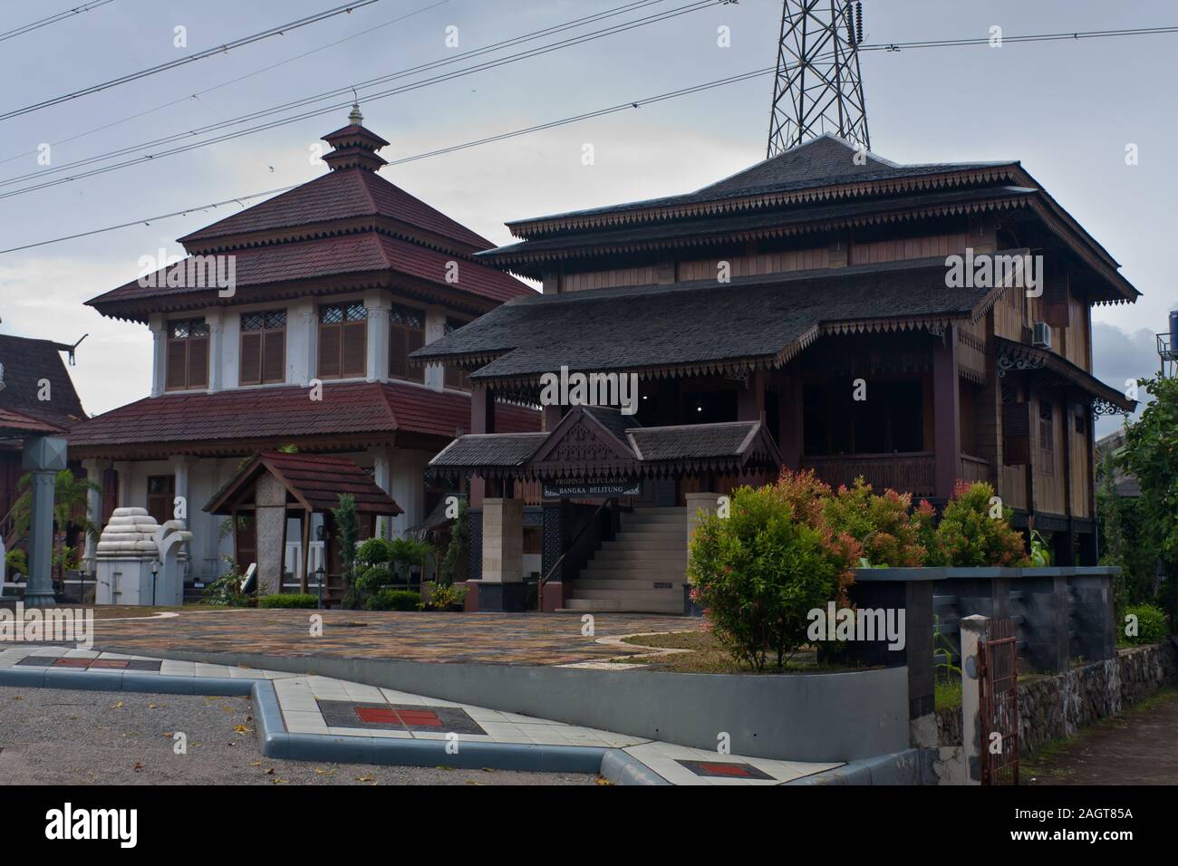 A building of the traditional Indonesian architecture in the "Beautiful ...