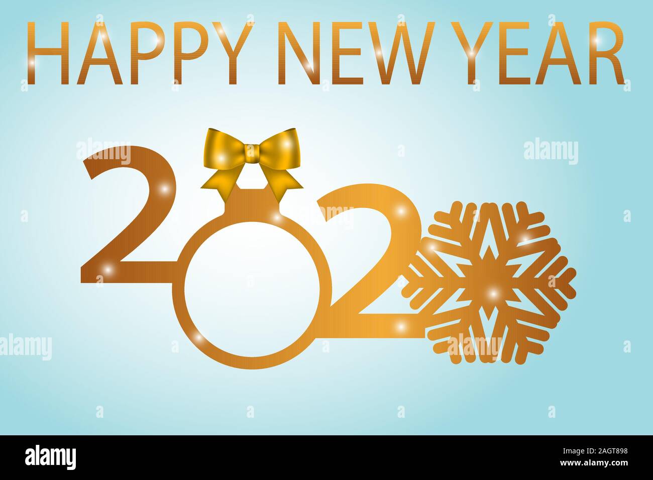 Symbols of the beginning of the new 2020 year Stock Vector Image & Art ...