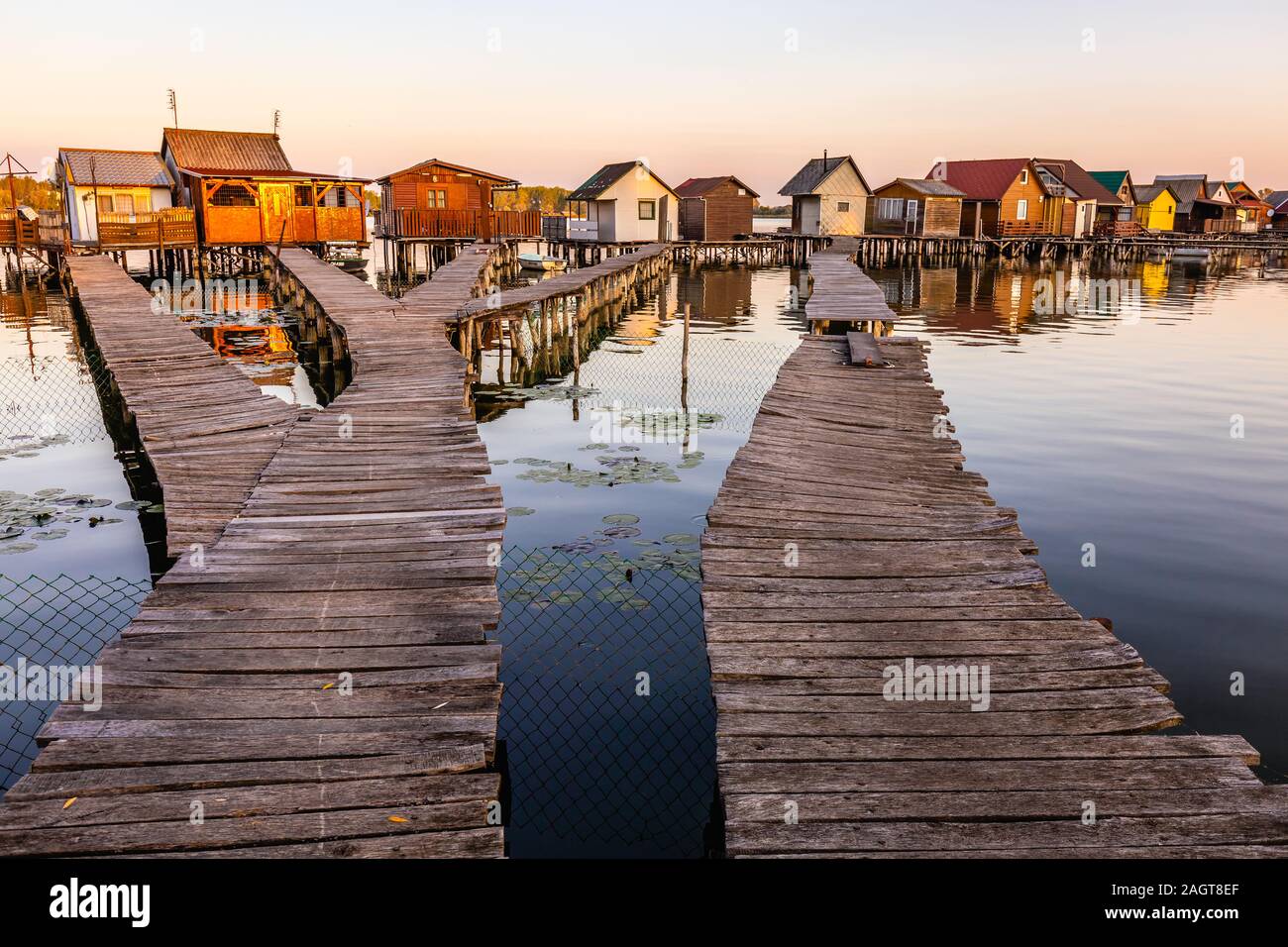 Floating village bokodi in hungary hi-res stock photography and images ...