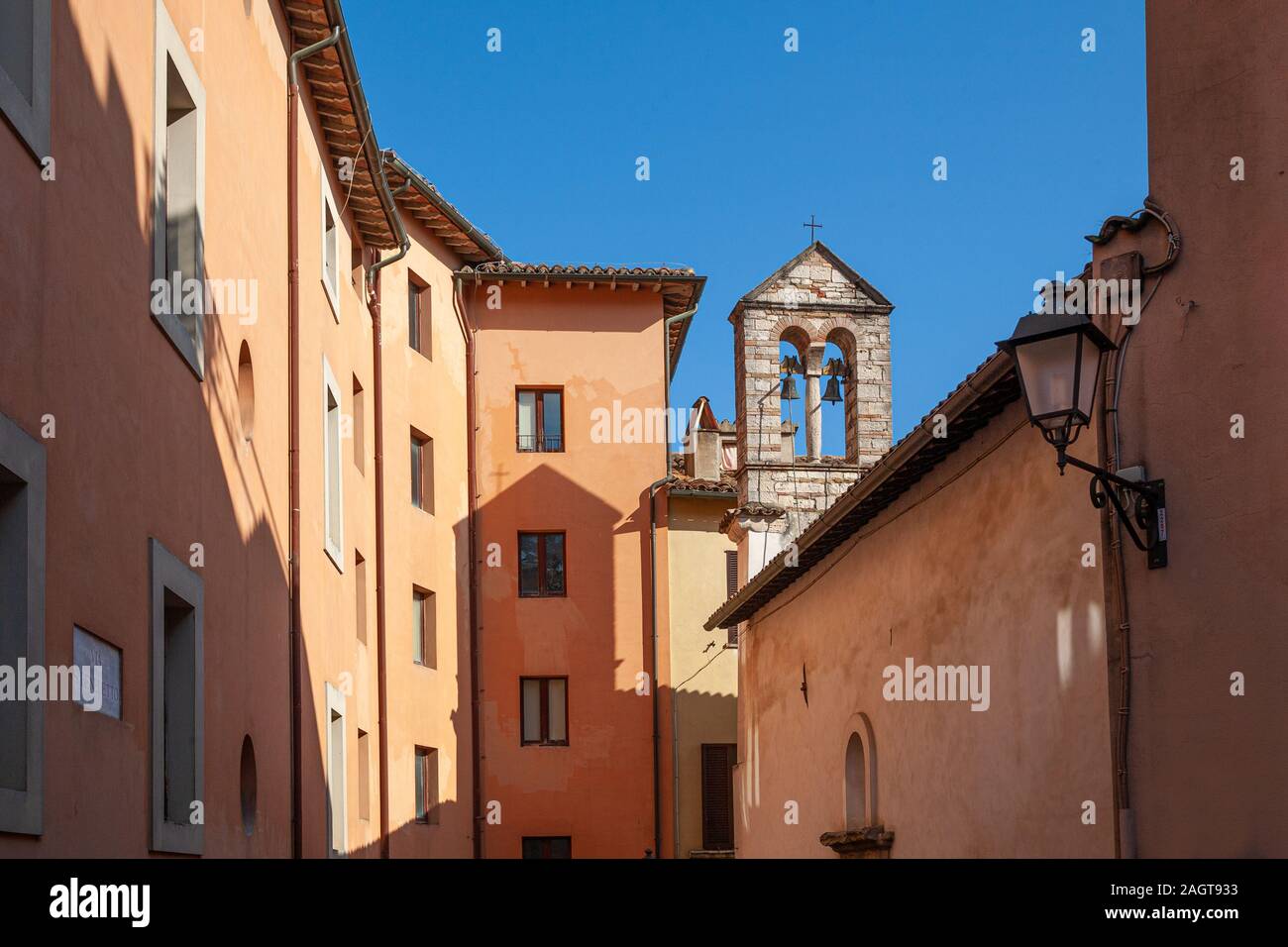Todi (Italy) - A characteristic alleyway of Todi, a delightful town in ...