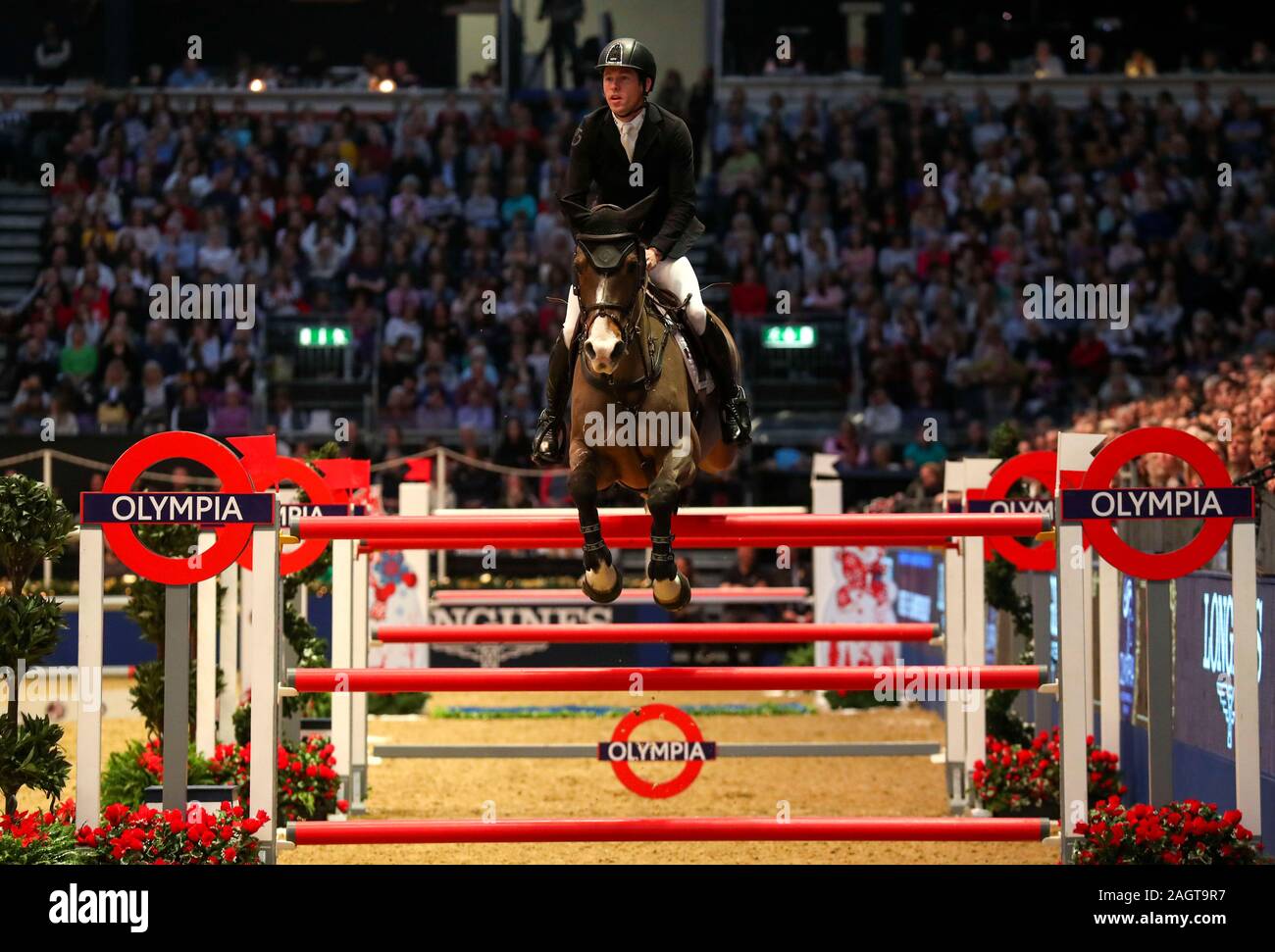 Scott Brash riding Hello Jefferson competes in the Longines FEI Jumping ...