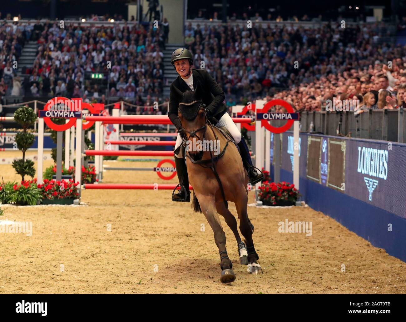 Holly Smith riding Hearts Destiny competes in the Longines FEI Jumping ...