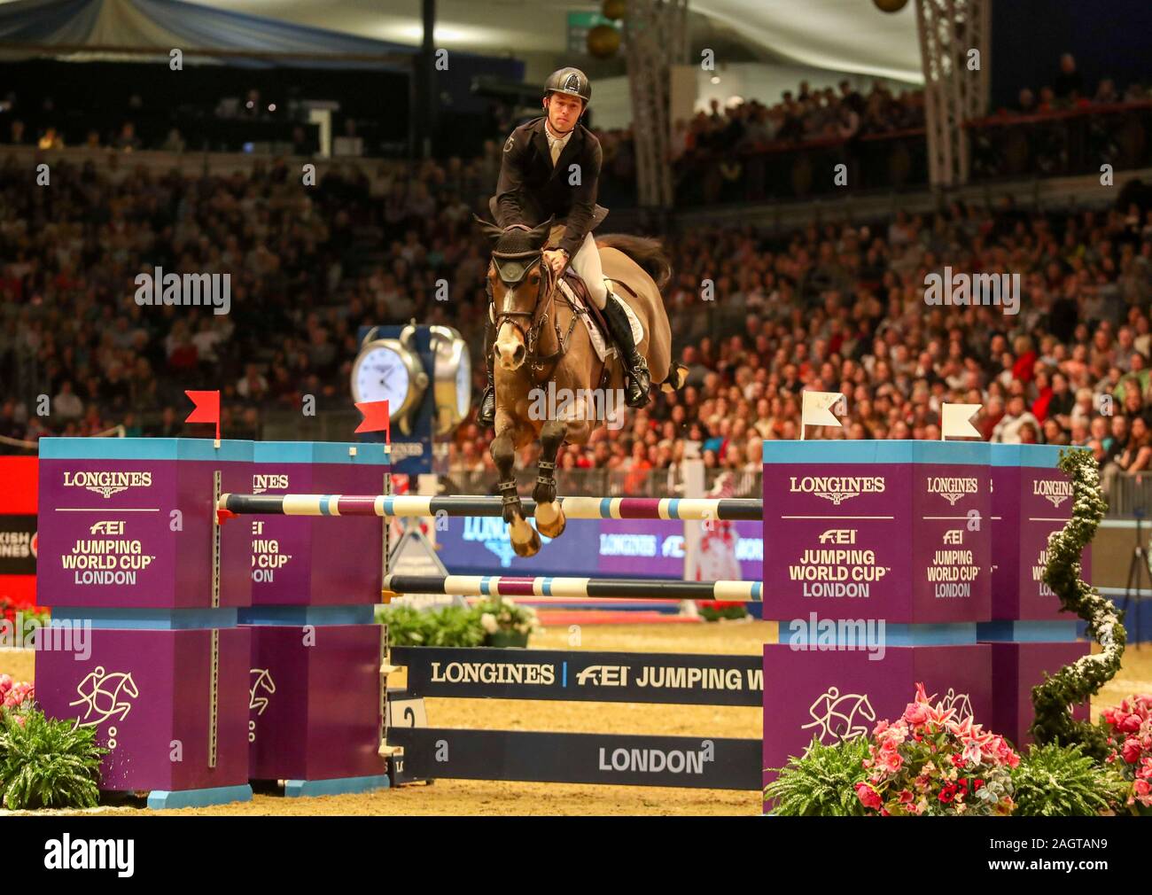 Scott Brash riding Hello Jefferson competes in the Longines FEI Jumping ...