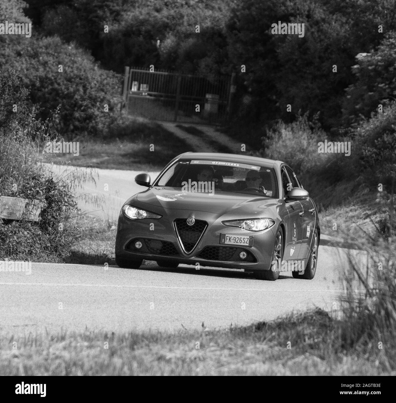 Red sports car italian Black and White Stock Photos & Images - Alamy