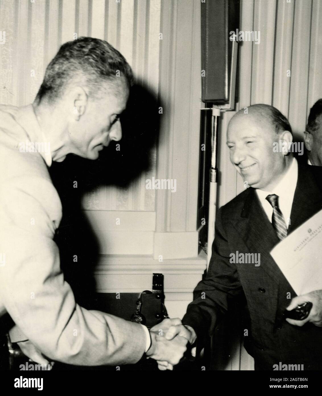 Italian politician Mario Scelba, Italy 1960s Stock Photo - Alamy