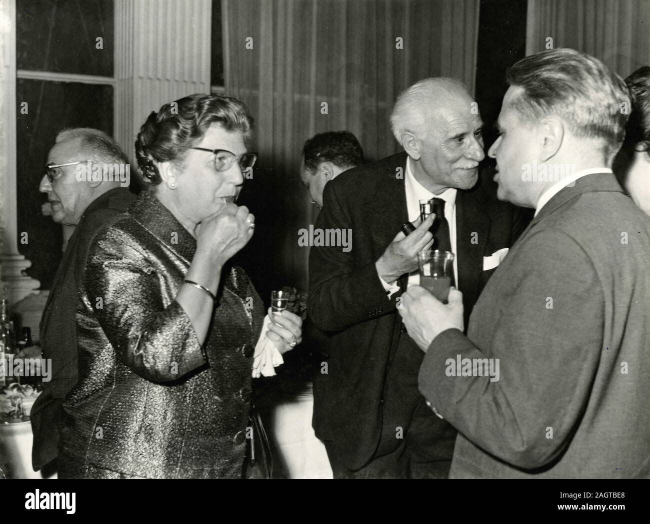 Italian politicians Maria De Unterrichter Jervolino and Mario Palermo ...