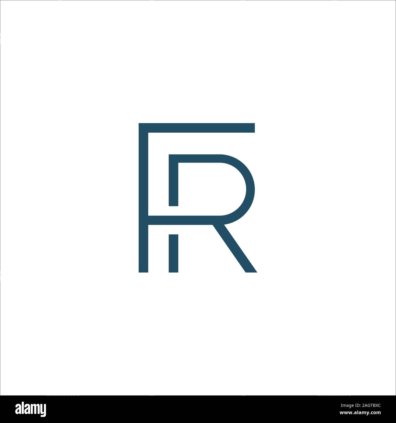 initial letter fr or rf logo vector designs Stock Vector Image & Art ...