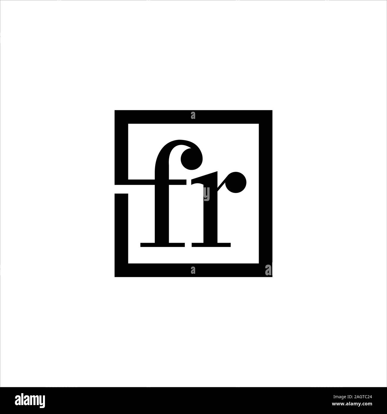 initial letter fr or rf logo vector designs Stock Vector Image & Art ...