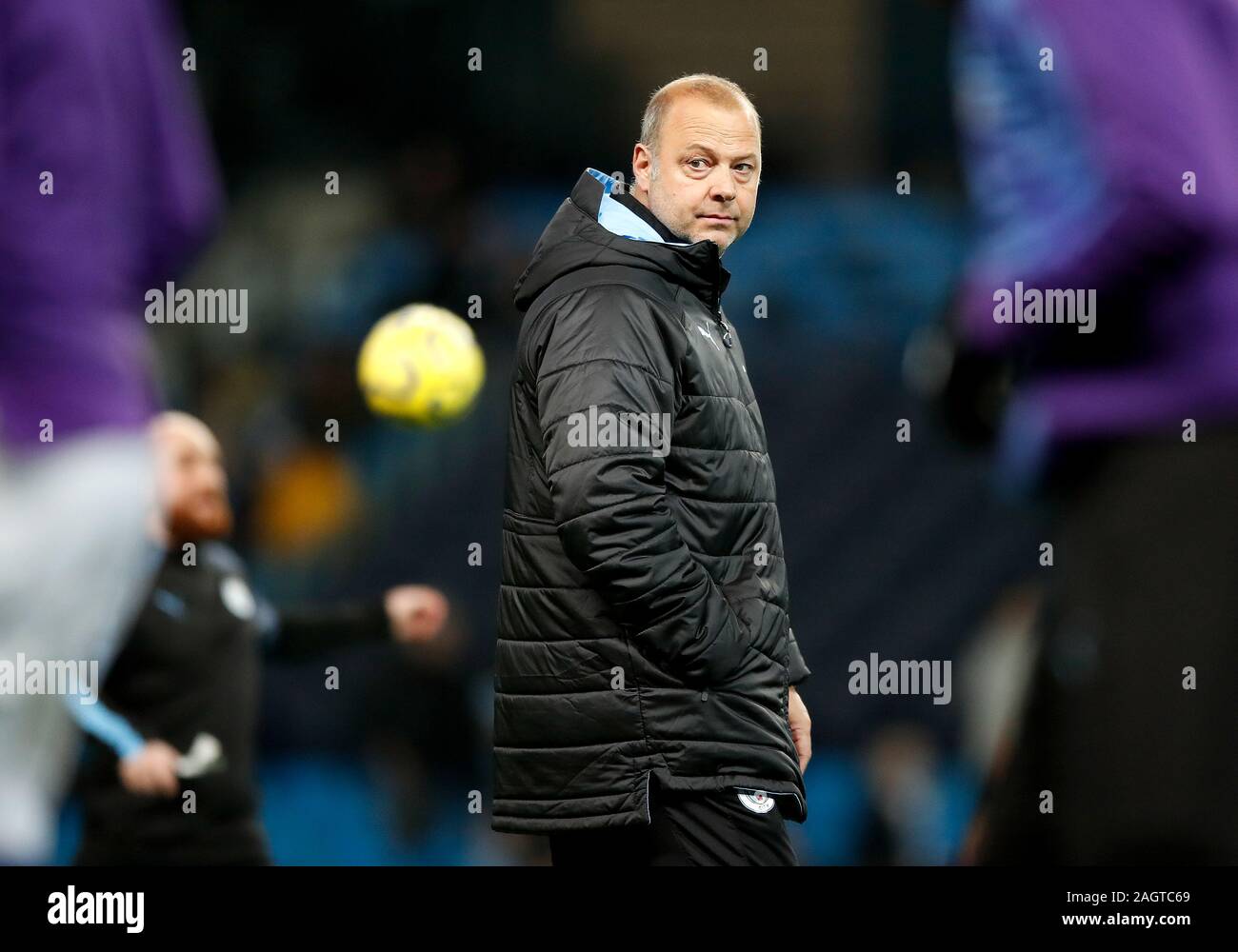 Manchester City assistant coach Rodolfo Borrell before the Premier ...