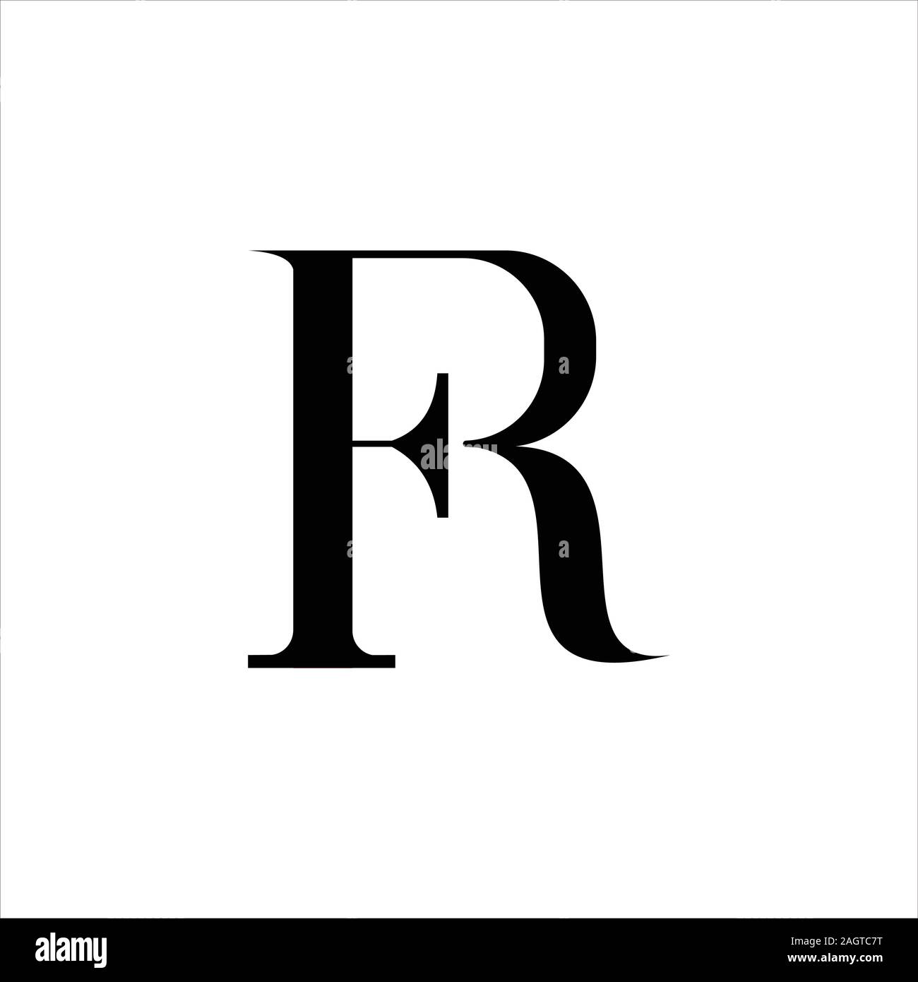 initial letter fr or rf logo vector designs Stock Vector Image & Art ...