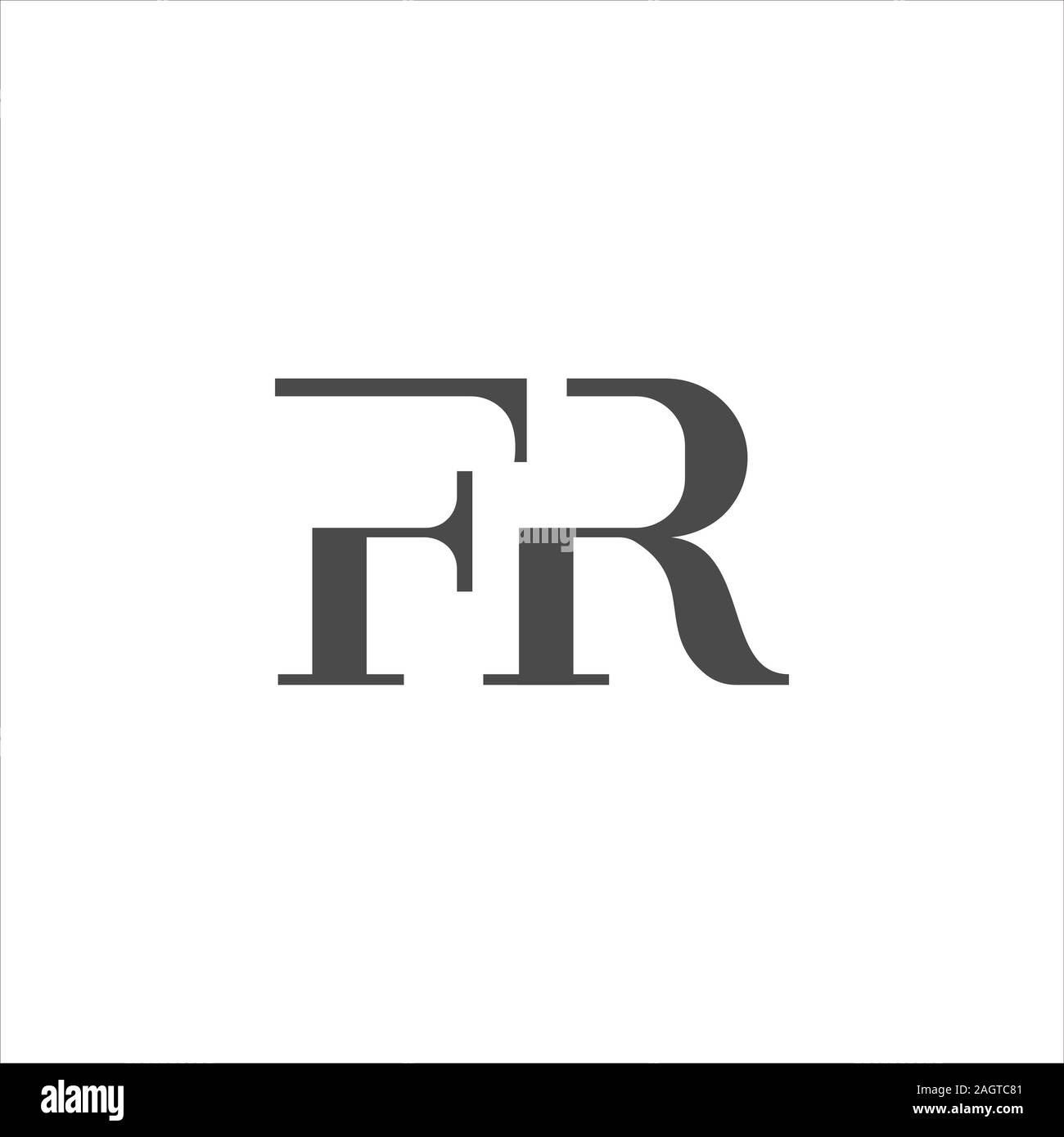 initial letter fr or rf logo vector designs Stock Vector Image & Art ...