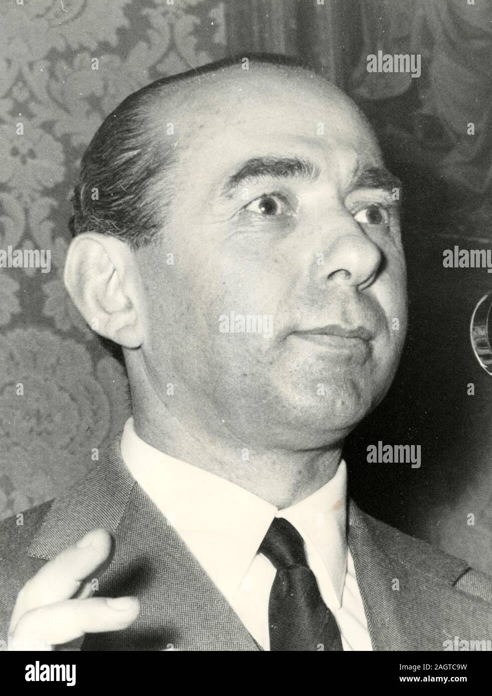 Italian politician Paolo Bonomi, Rome, Italy 1962 Stock Photo - Alamy