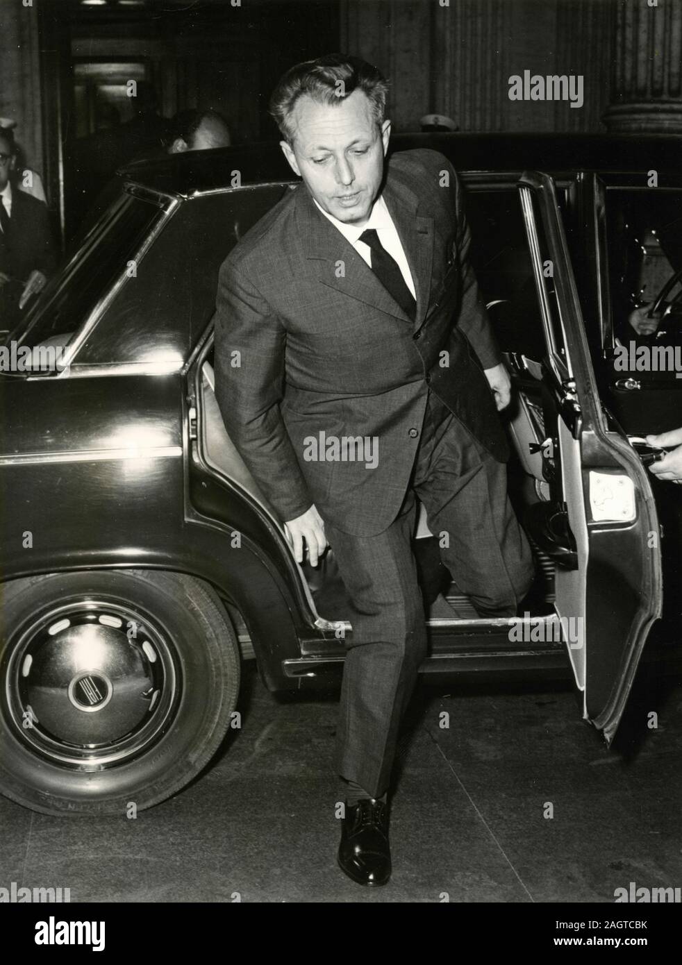 Italian politician minister Mario Martinelli, Rome, Italy 1960 Stock ...