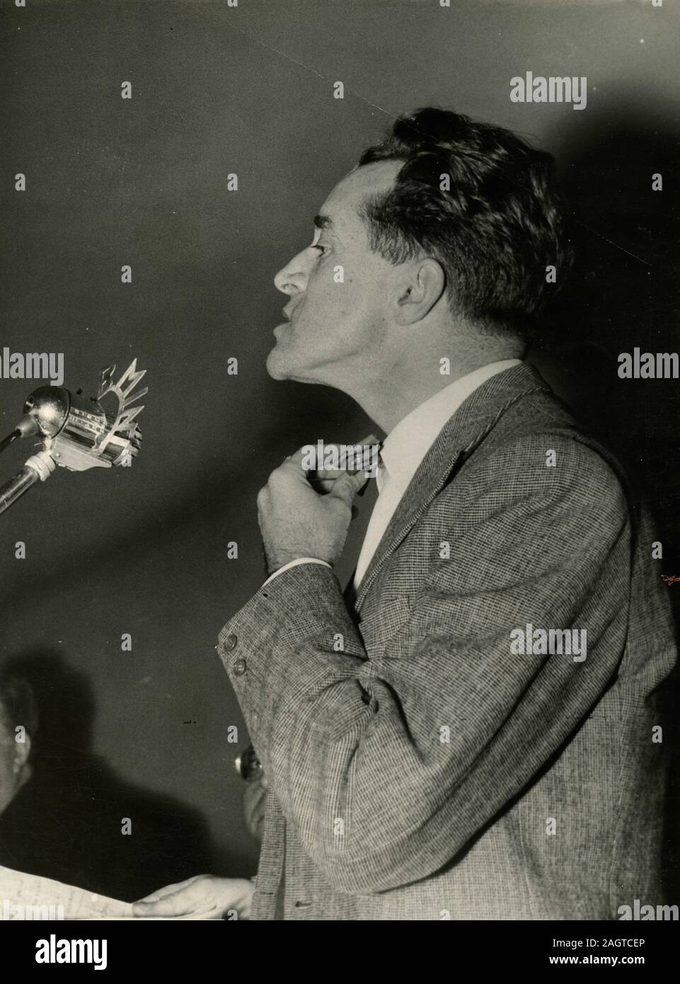 Italian politician and journalist Matteo Matteotti, son of Giacomo ...