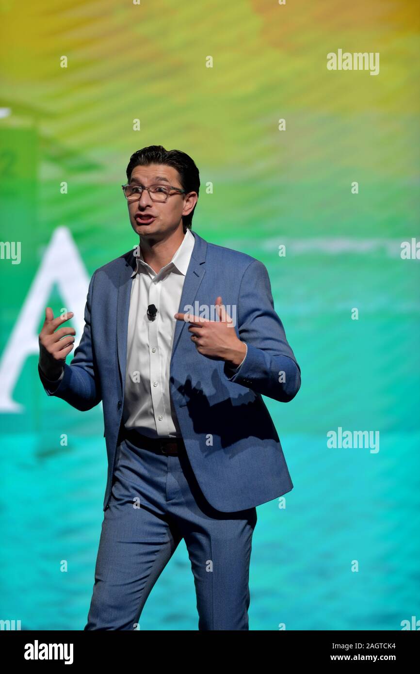 WEST PALM BEACH, FL - DECEMBER 20: Jaco Booyens speaks at the 2019 ...