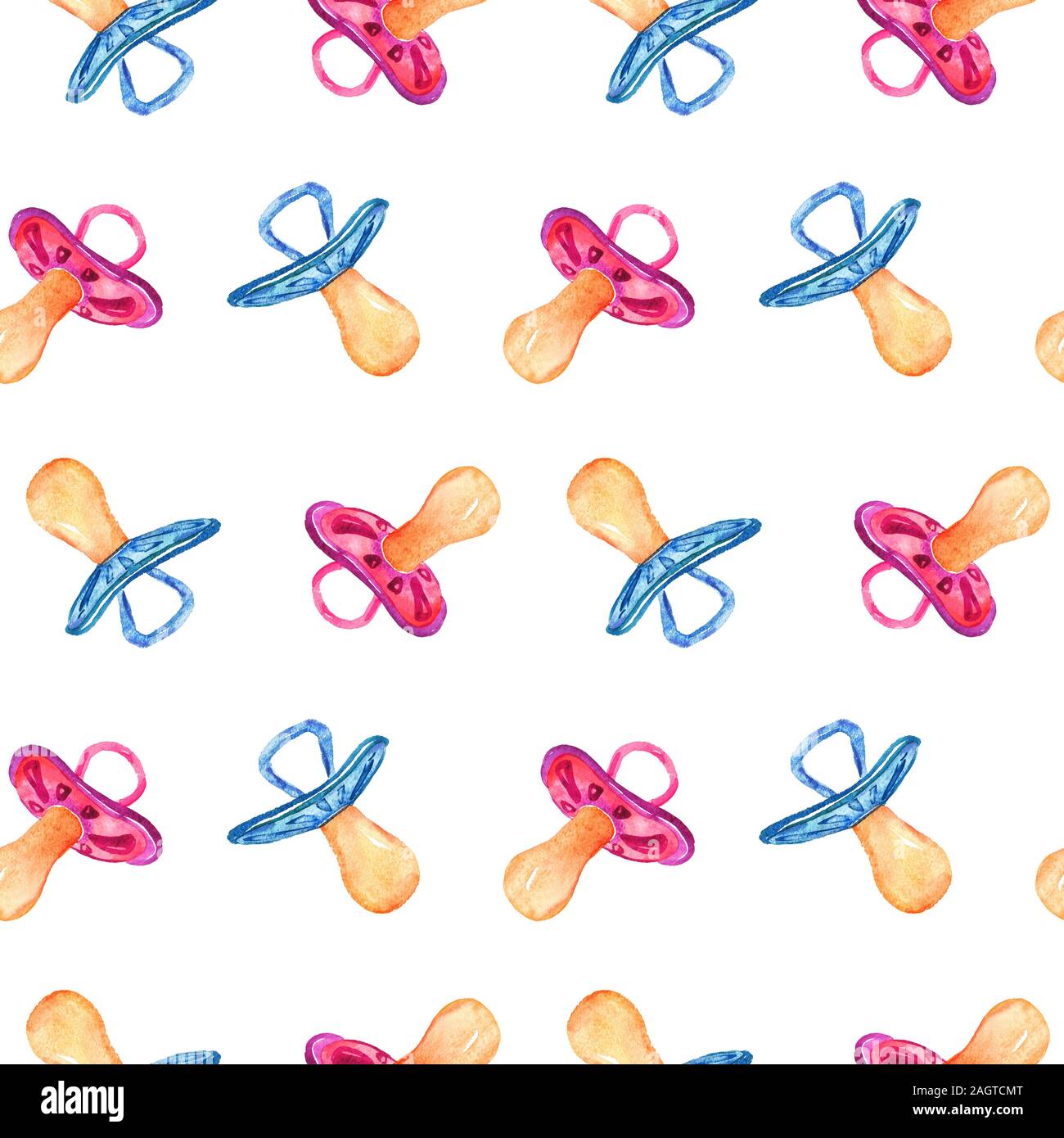 Blue baby pacifier pattern seamless Cut Out Stock Images & Pictures - Alamy