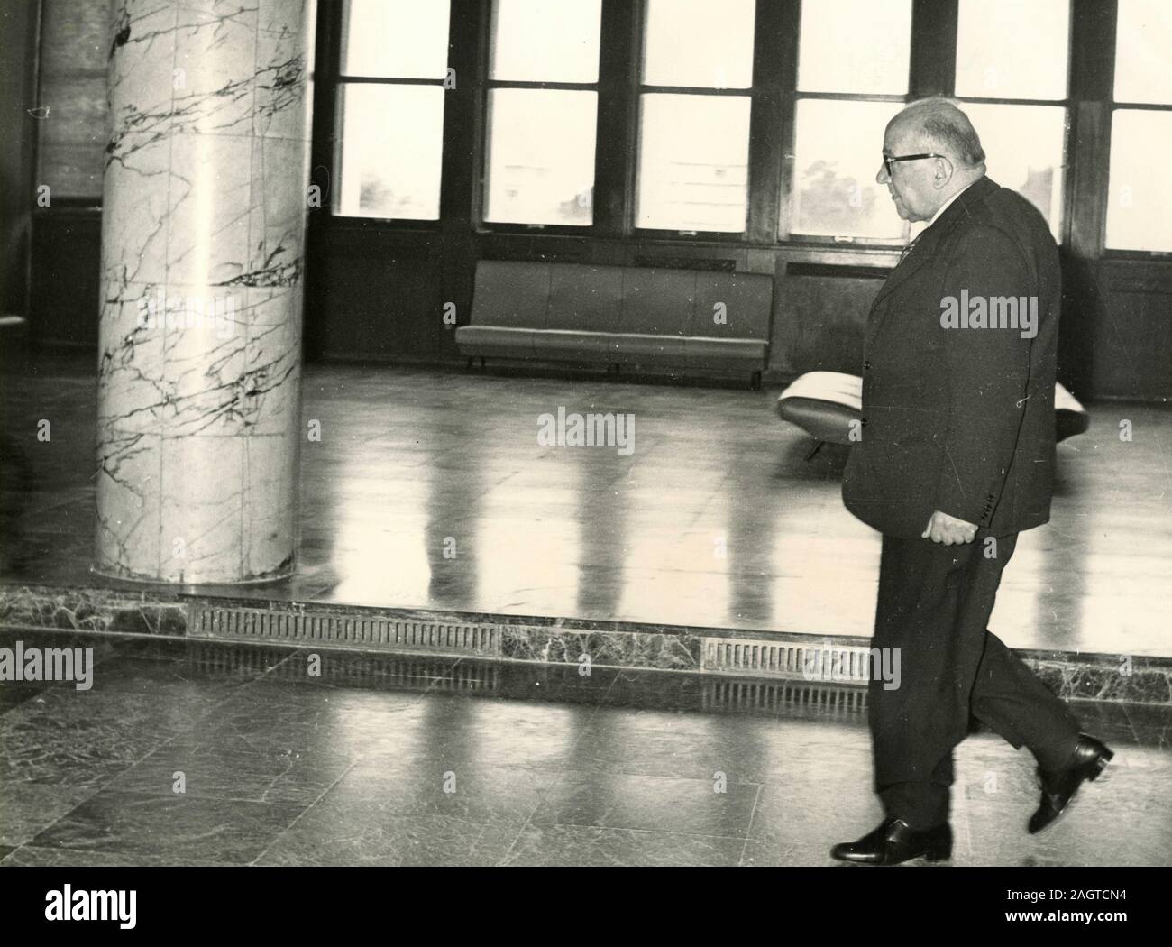 Italian politician minister Adone Zoli, Rome, Italy 1960s Stock Photo ...