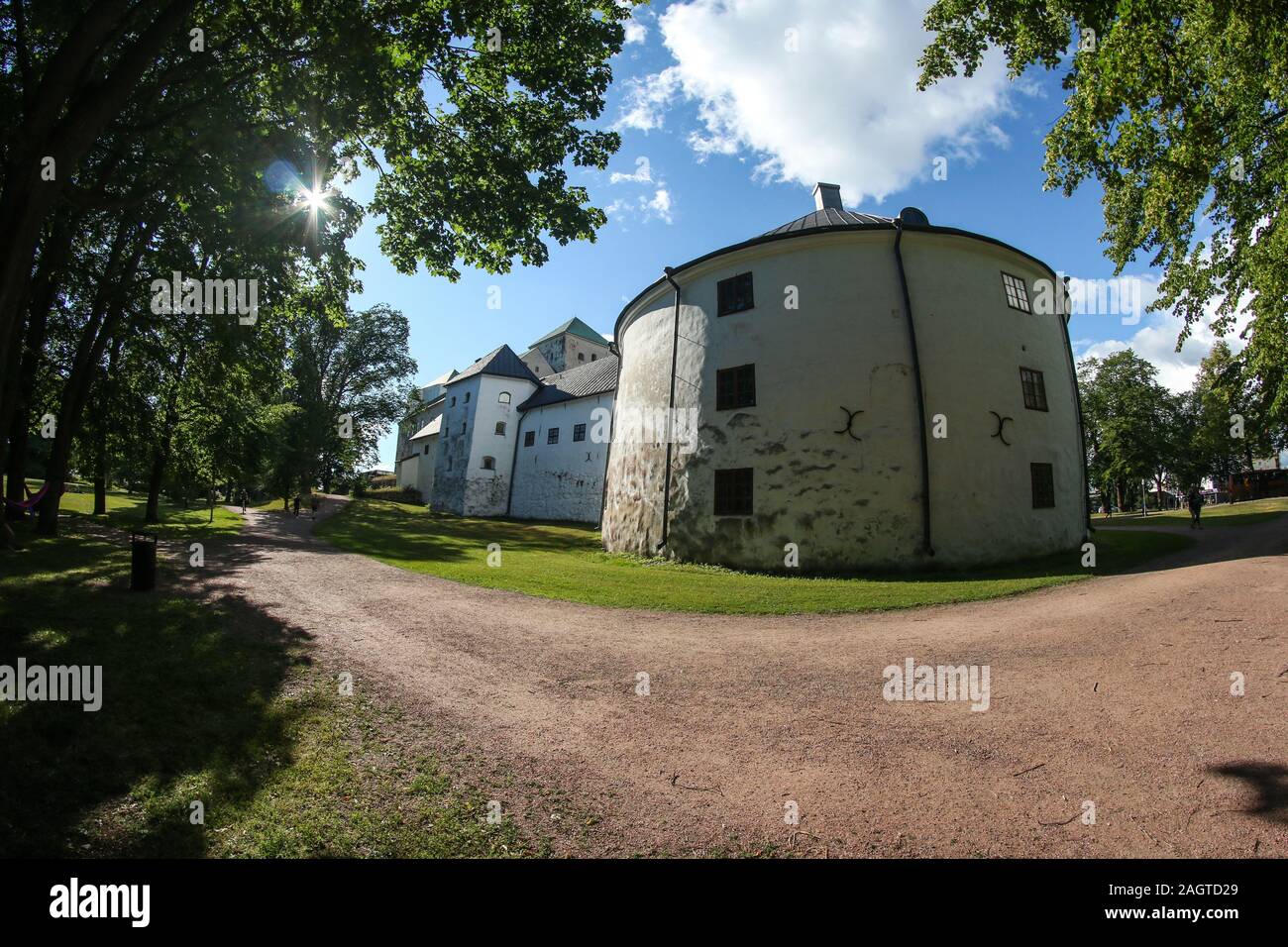 The castle in Turku in Finland, one of the famous Finnish sights and ...