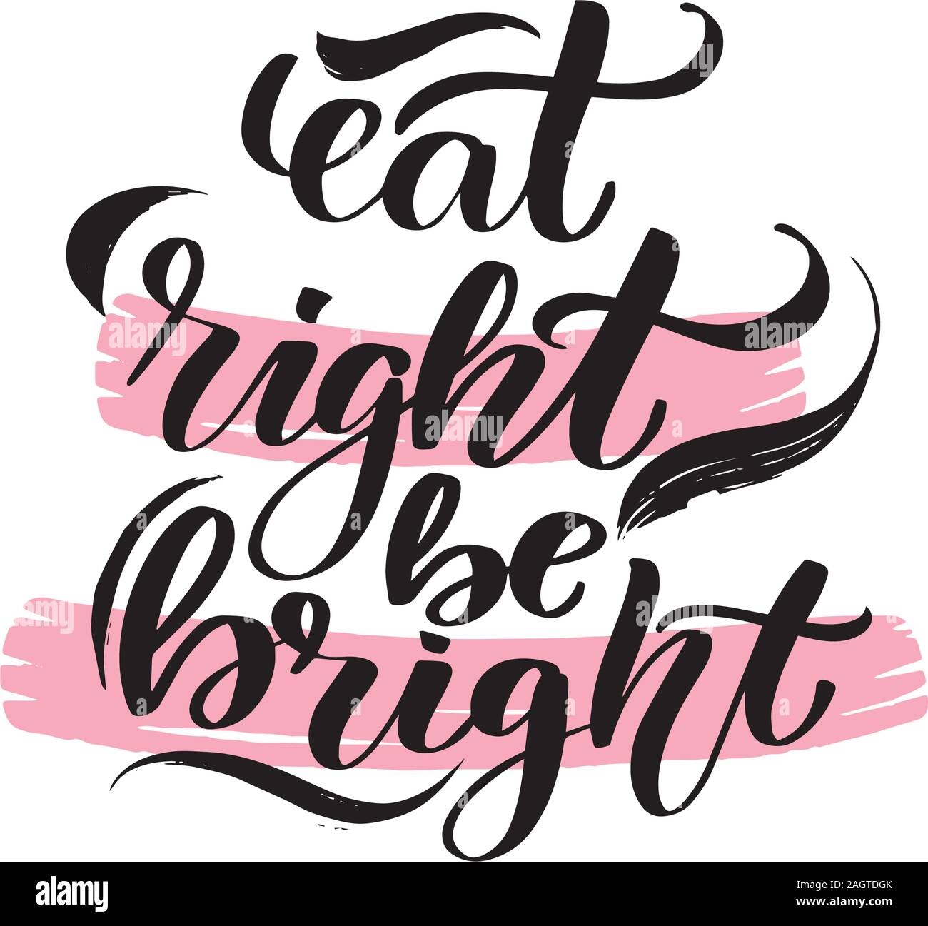 Vector calligraphy illustration isolated on white background Stock ...