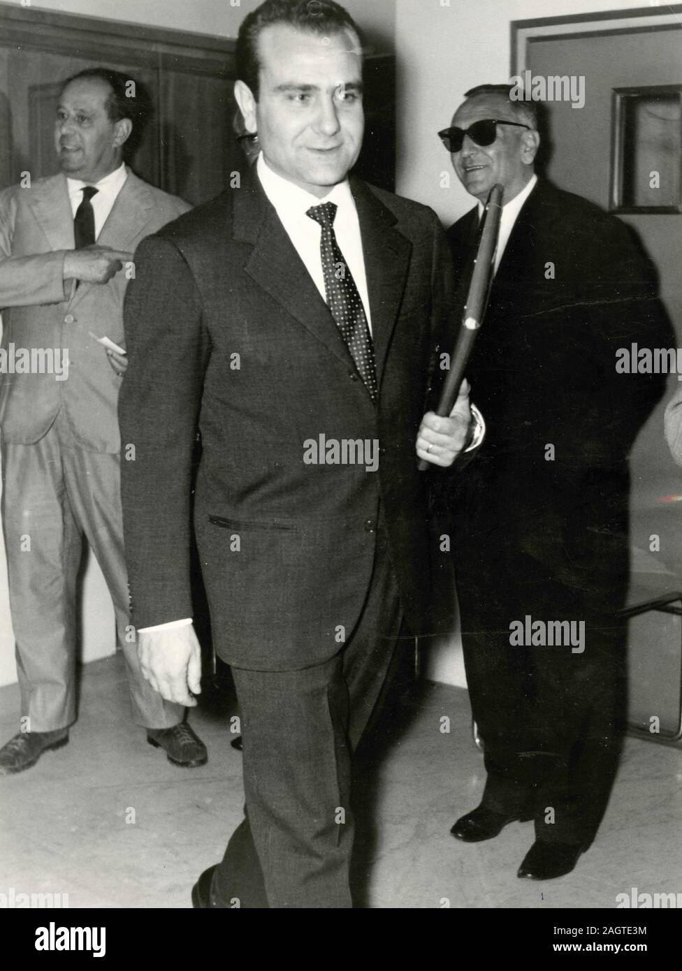 Italian politician Ludovico Corrao, Rome, Italy 1959 Stock Photo - Alamy