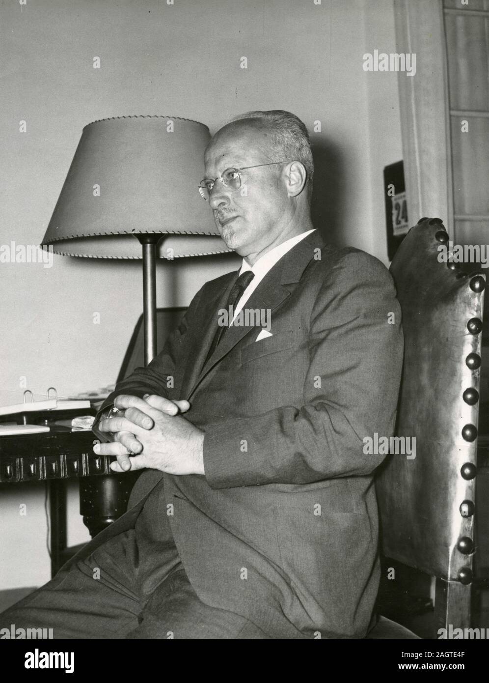 Italian politician Riccardo Gefter Wondrich, of MSI Party, Rome, Italy ...