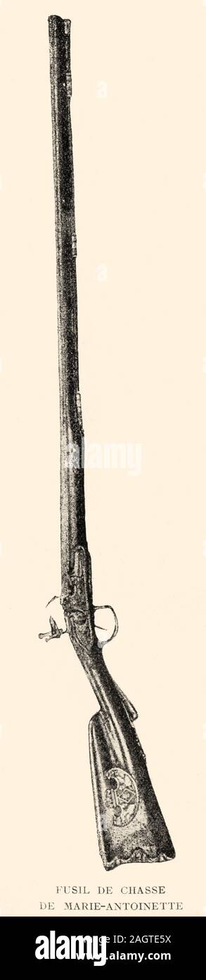 Hunting rifle of Marie Antoinette, 1755-1793. Wife of King Louis XVI ...