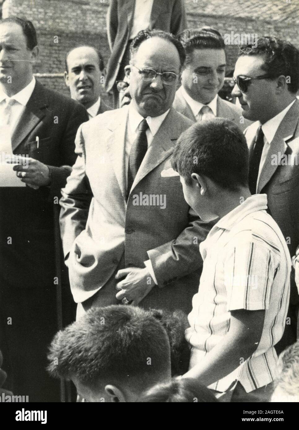 Italian politician Urbano Cioccetti, Mayor of Rome, Italy 1960 Stock ...