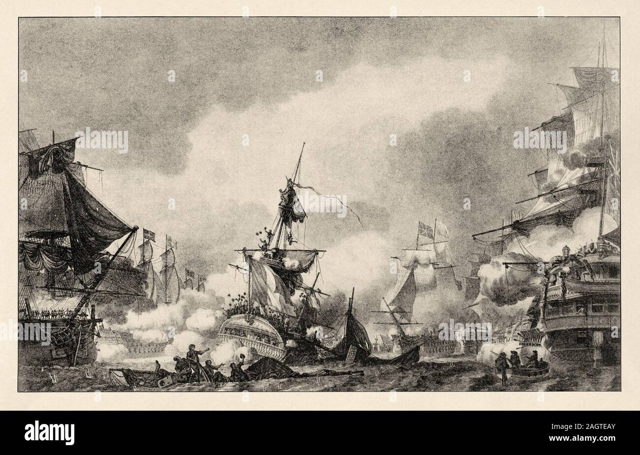 Battle of Vengeur, June 3, 1794. Year 2 of the Republic, the French ...