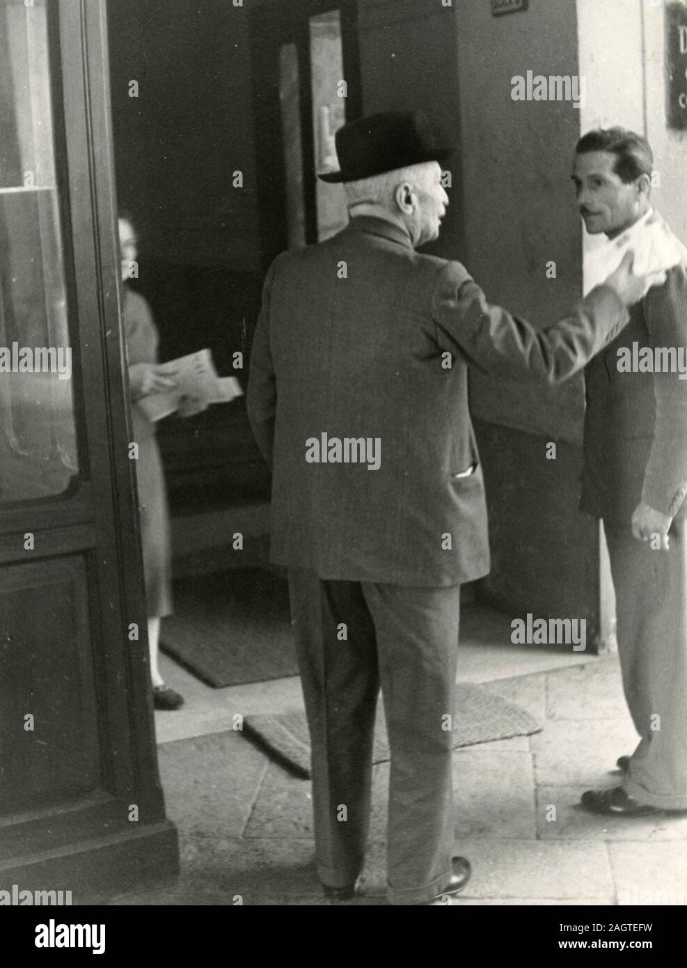 Italian politician and President of the Republic Enrico De Nicola, Rome ...