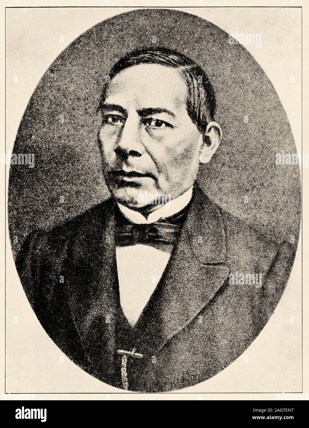 Mexican war. Portrait of Benito Pablo Juárez García (San Pablo Guelatao ...