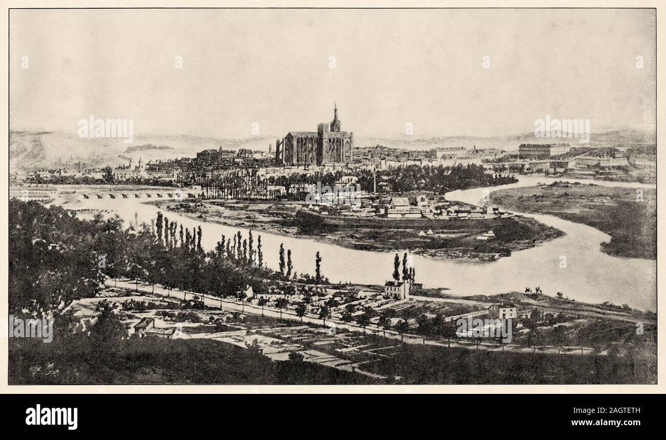 The Province during the War of 1870-71. General view of Metz during the ...