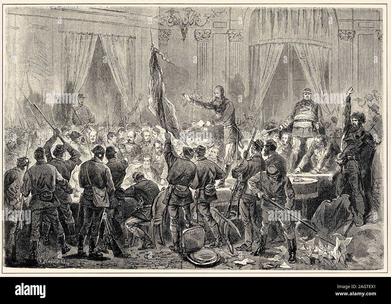 The uprising of October 31, 1870 took place in Paris during the siege ...