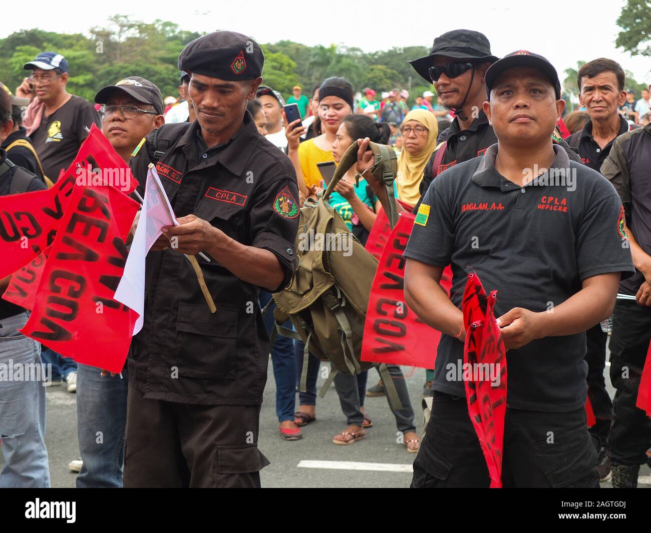 Manila, Philippines. 21st Dec, 2019. Members of the Cordillera People's ...