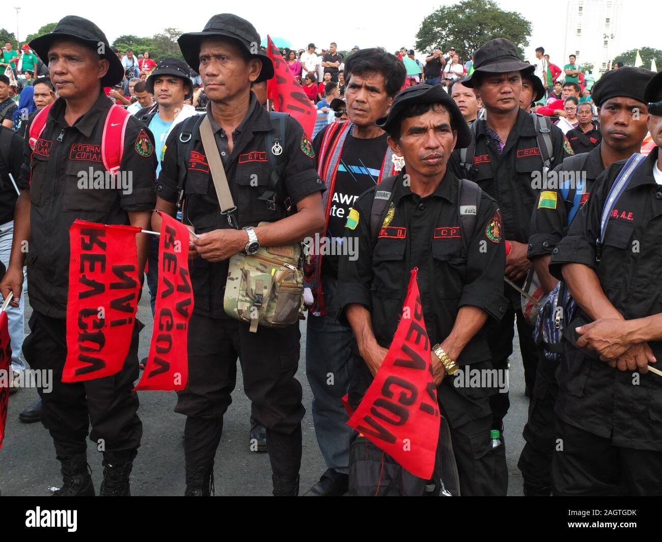 Manila, Philippines. 21st Dec, 2019. Members of the Cordillera People's ...