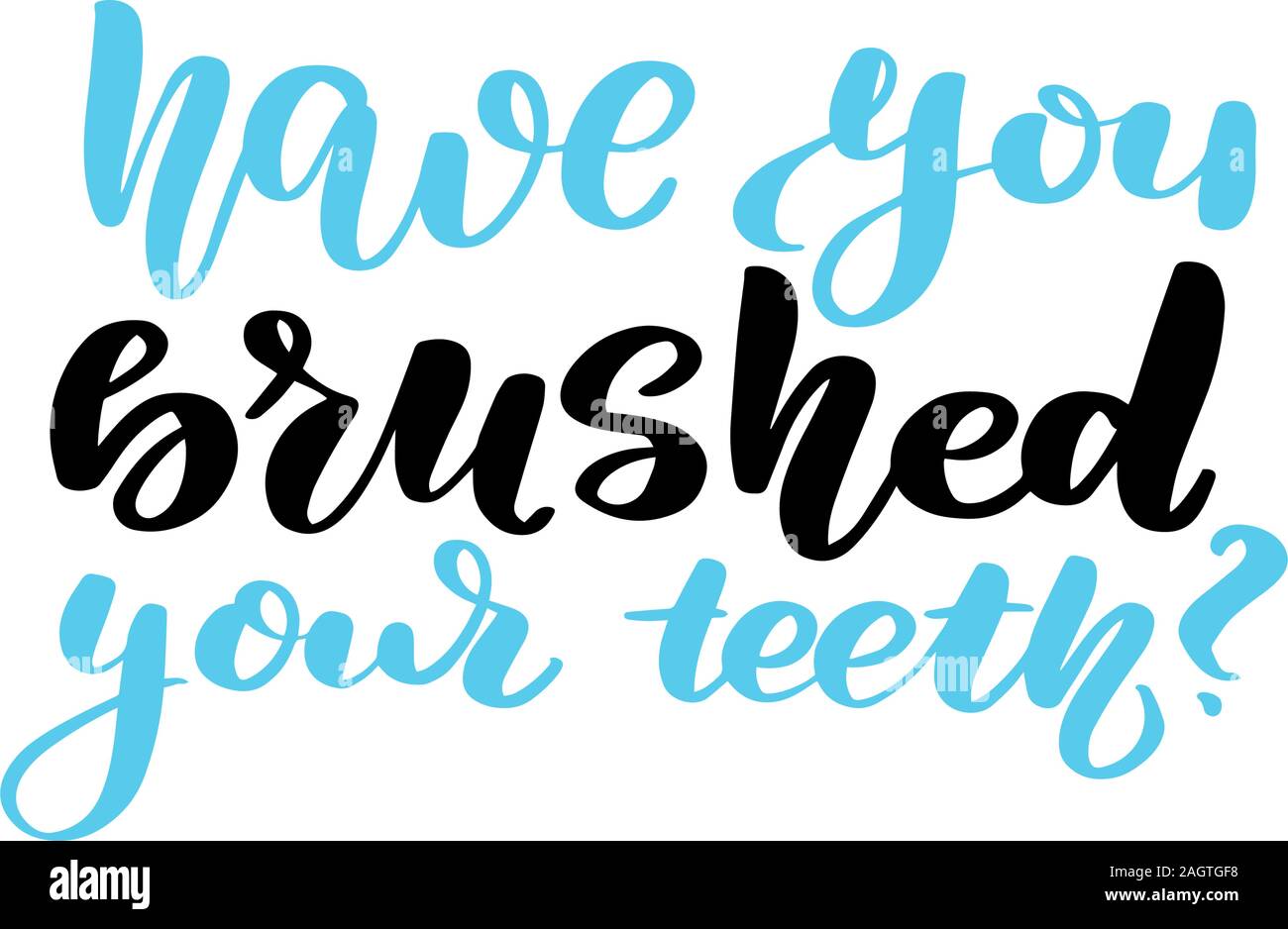 Vector calligraphy illustration isolated on white background Stock ...