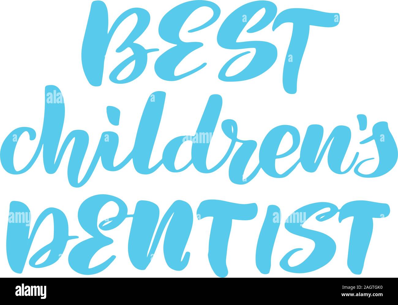 Vector calligraphy illustration isolated on white background Stock ...