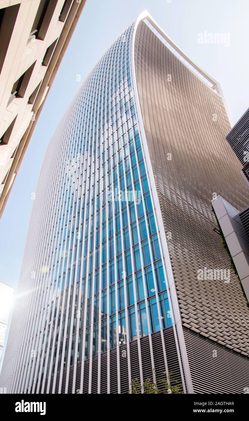 August 20, 2019 – London, United Kingdom. The Walkie Talkie building is ...