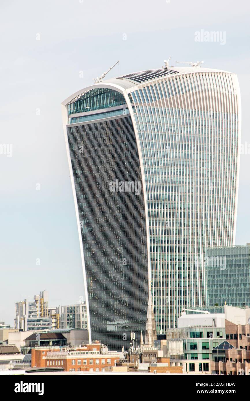 August 21, 2019 – London, United Kingdom. The Walkie Talkie building is ...