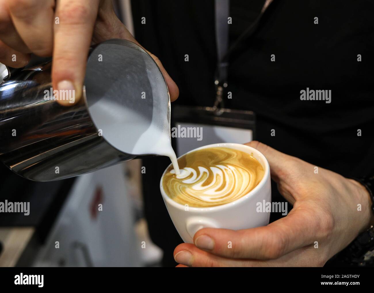 Barista techniques hi-res stock photography and images - Alamy