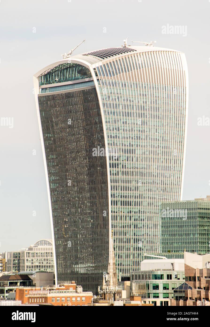 August 21, 2019 – London, United Kingdom. The Walkie Talkie building is ...