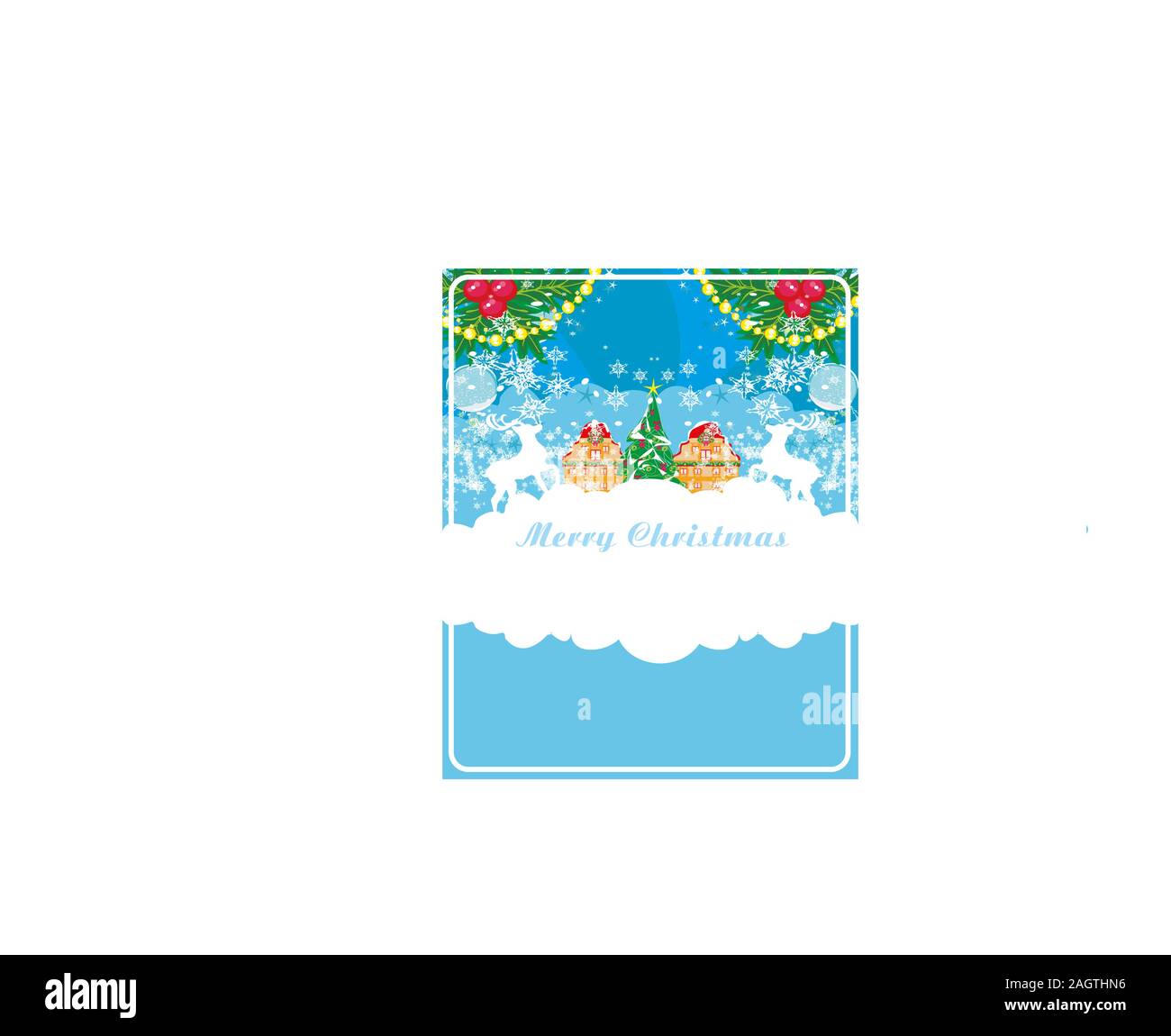 Christmas card magic trees Cut Out Stock Images & Pictures - Alamy
