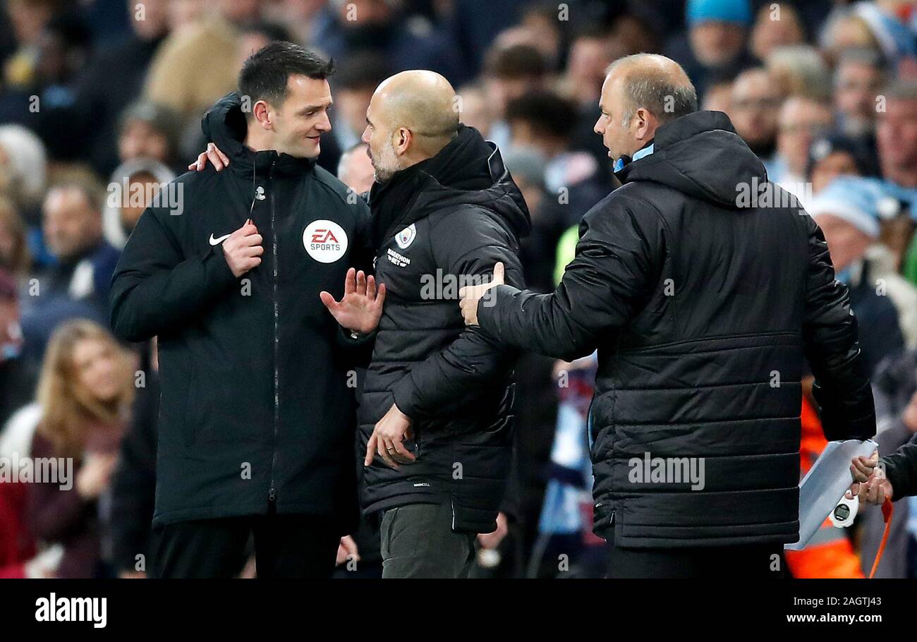 Fourth official andrew madley on touchline hi-res stock photography and ...