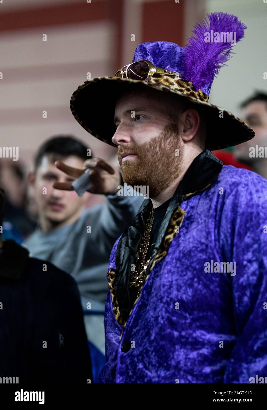 A fan in fancy dress during day nine of the William Hill World ...