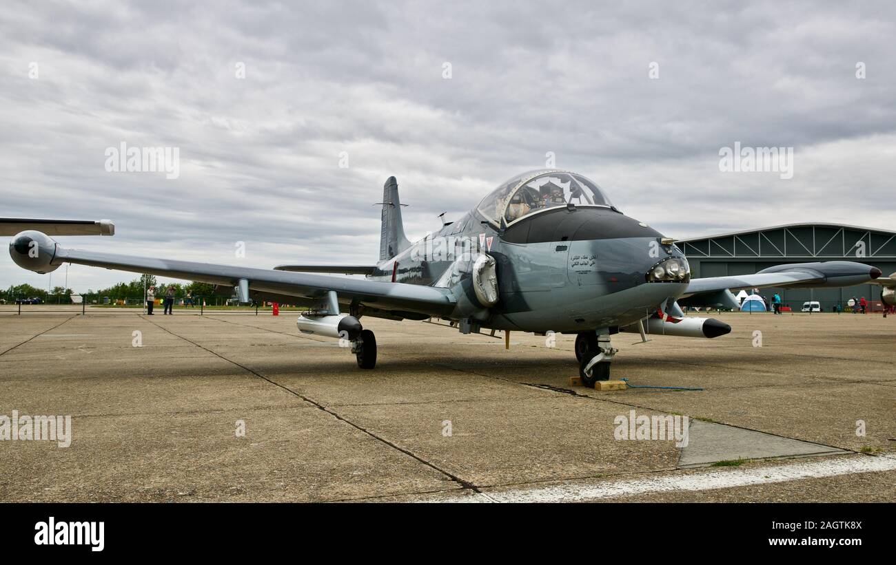 British Aircraft Corporation (BAC) 167 Strikemaster on the flightline ...