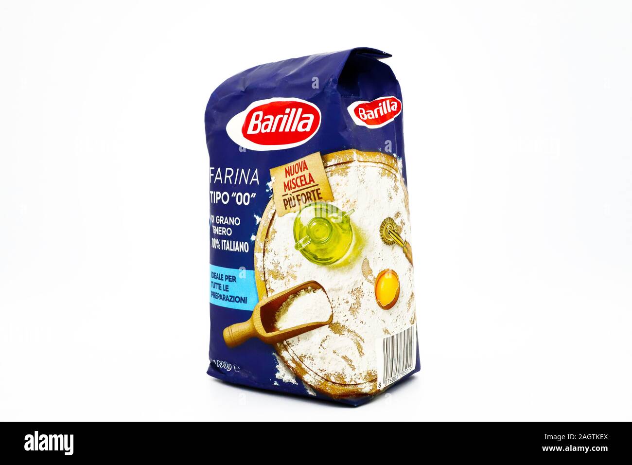 BARILLA 100% Italian Wheat Flour Stock Photo - Alamy