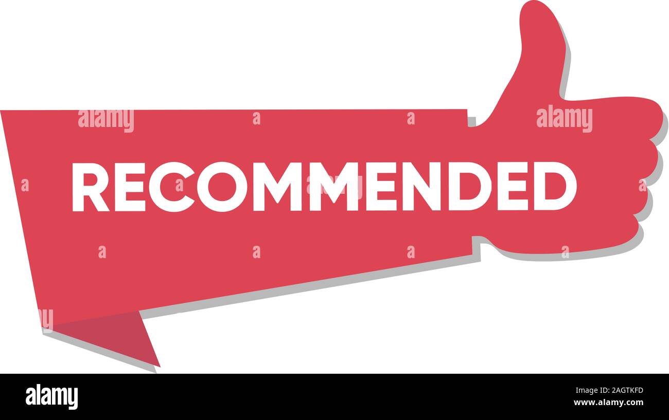 Thumb up recommended Stock Vector Images - Alamy