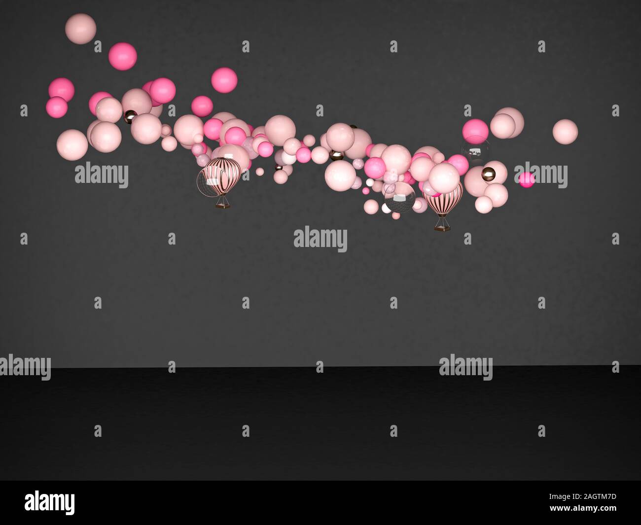 3d render celebration decor Stock Photo - Alamy